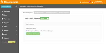 Initial Procore + 1Breadcrumb Integration (Automatic Project Sync)